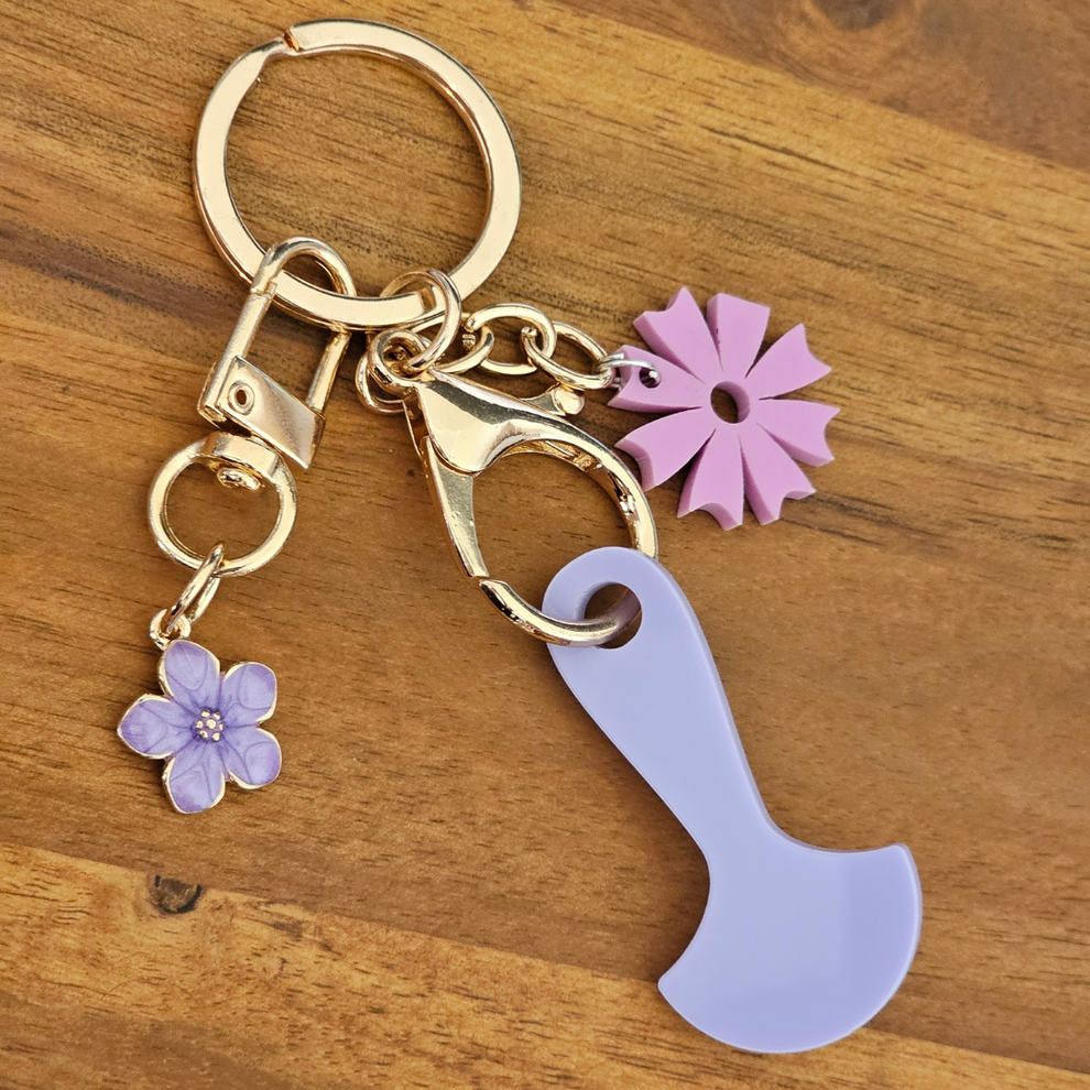 Lilac Flower Key Ring – Purple Obsession